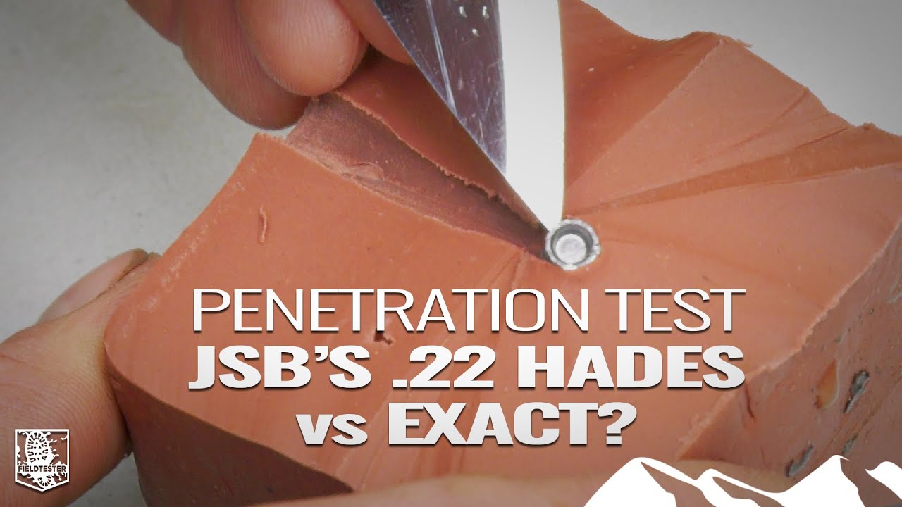 JSB Hades vs JSB Exact - airgun pellet penetration test - Hades game videos