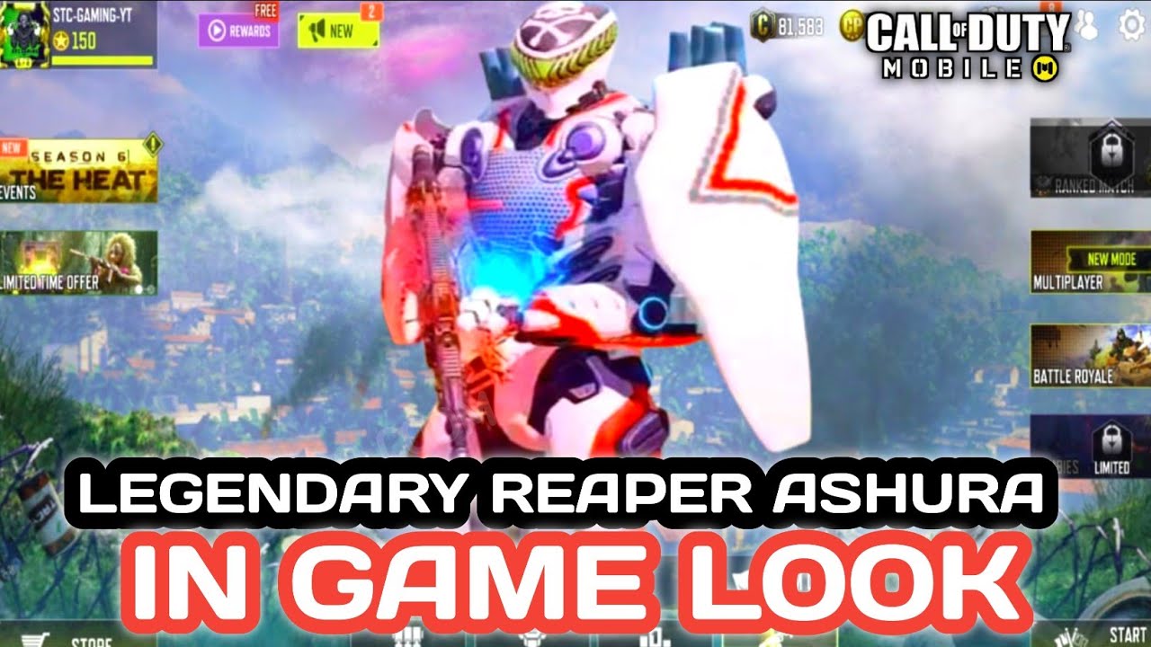 IN-GAME LOOK OF LEGENDARY REAPER ASHURA CHARACTER AND HADES LEGENDARY ...