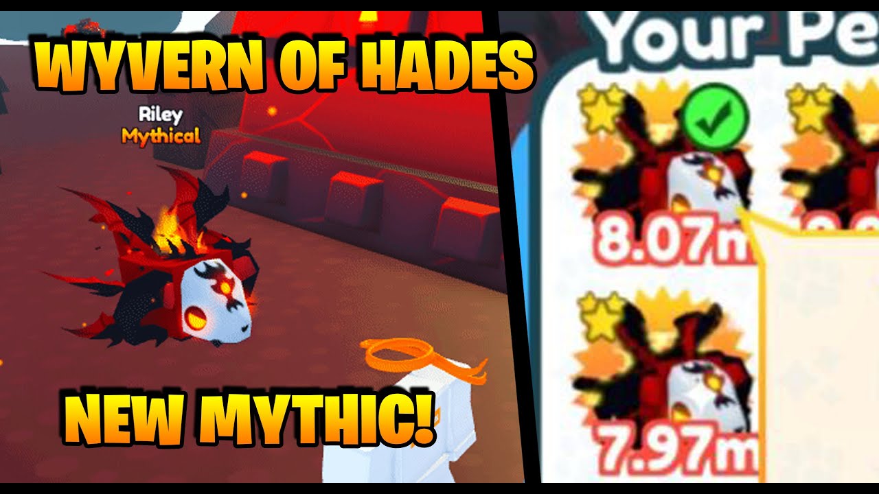 New Mythical Wyvern Of Hades! - Pet Simulator X - Hades game videos