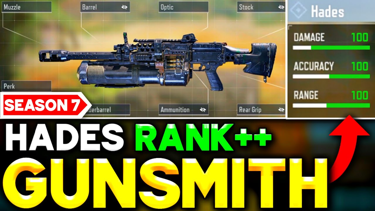 HADES Best GUNSMITH in COD Mobile SEASON 7 | HADES Best ATTACHMENTS ...