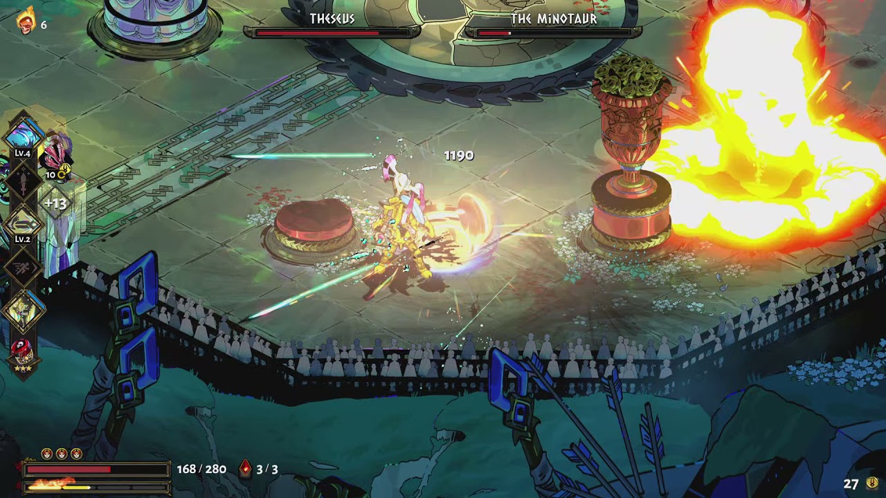 Hades Theseus And Asterius Extreme Measures Boss Fight Example Hades Game Videos