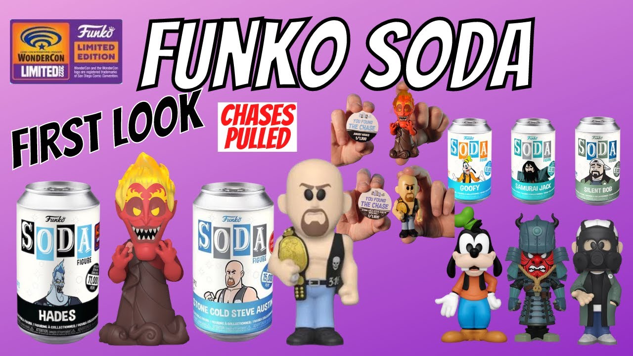 Funko Soda FIRST LOOK | Hades, Stone Cold, Goofy, Bob, Samurai Jack ...