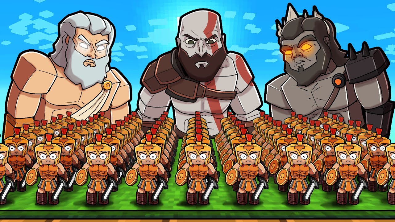 Zeus vs Hades - GREEK GOD Map Wars! (Minecraft) - Hades game videos