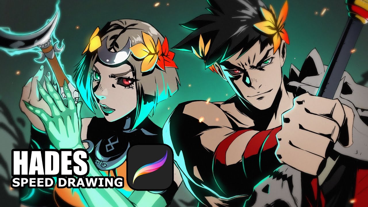 My HADES speed drawing accompanied with Argent Metal (@GeoffPlaysGuitar) An art style study ...