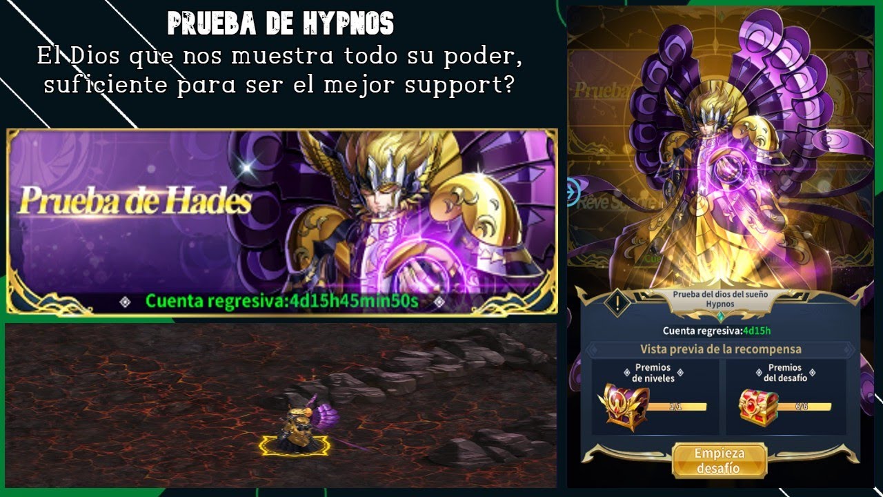 Saint Seiya: Legend of Justice - Prueba de Hades: Hypnos - Hades game ...