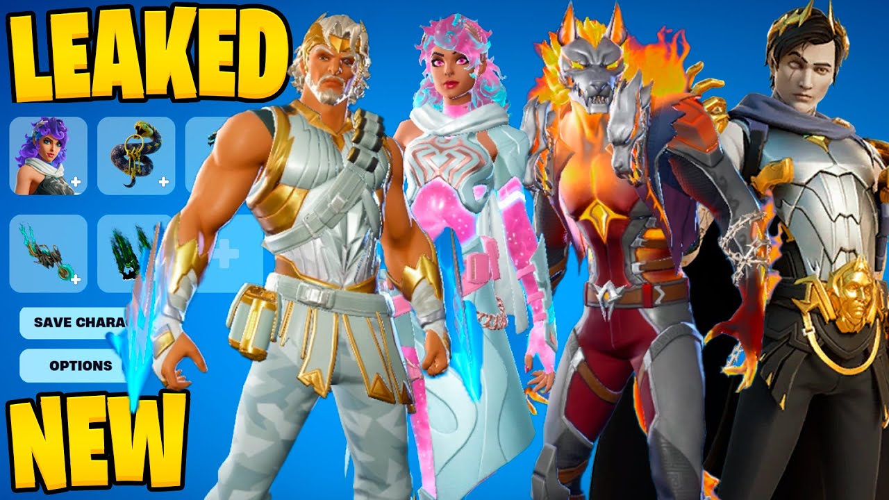 ALL *NEW* FORTNITE SEASON 2 LEAKED SKINS & EMOTES (Midas, Korra, Hades ...
