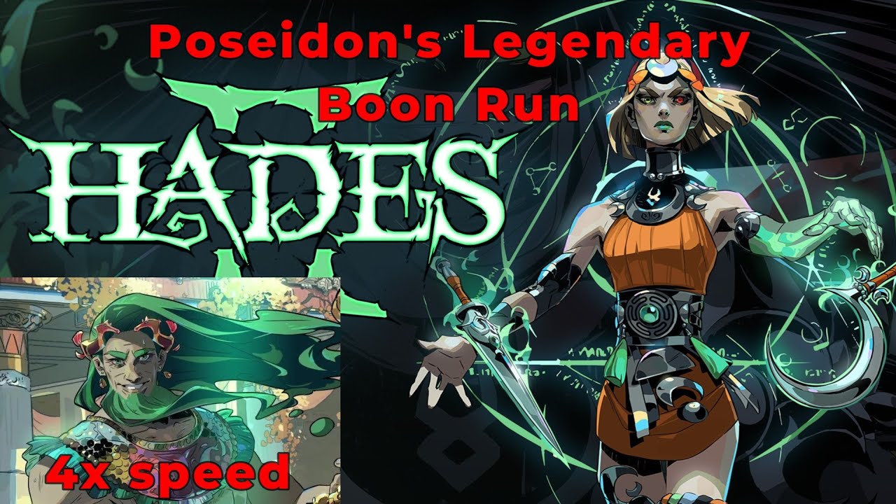 Hades 2 - 4x Speed Poseidon's Legendary Boon Lucky Run - Hades game videos