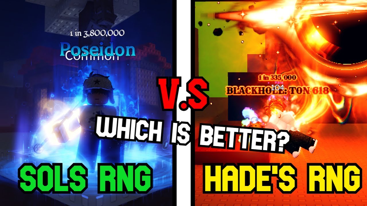 Roblox Sols Rng V.S Hades Rng (WHICH IS BETTER?) - Hades game videos