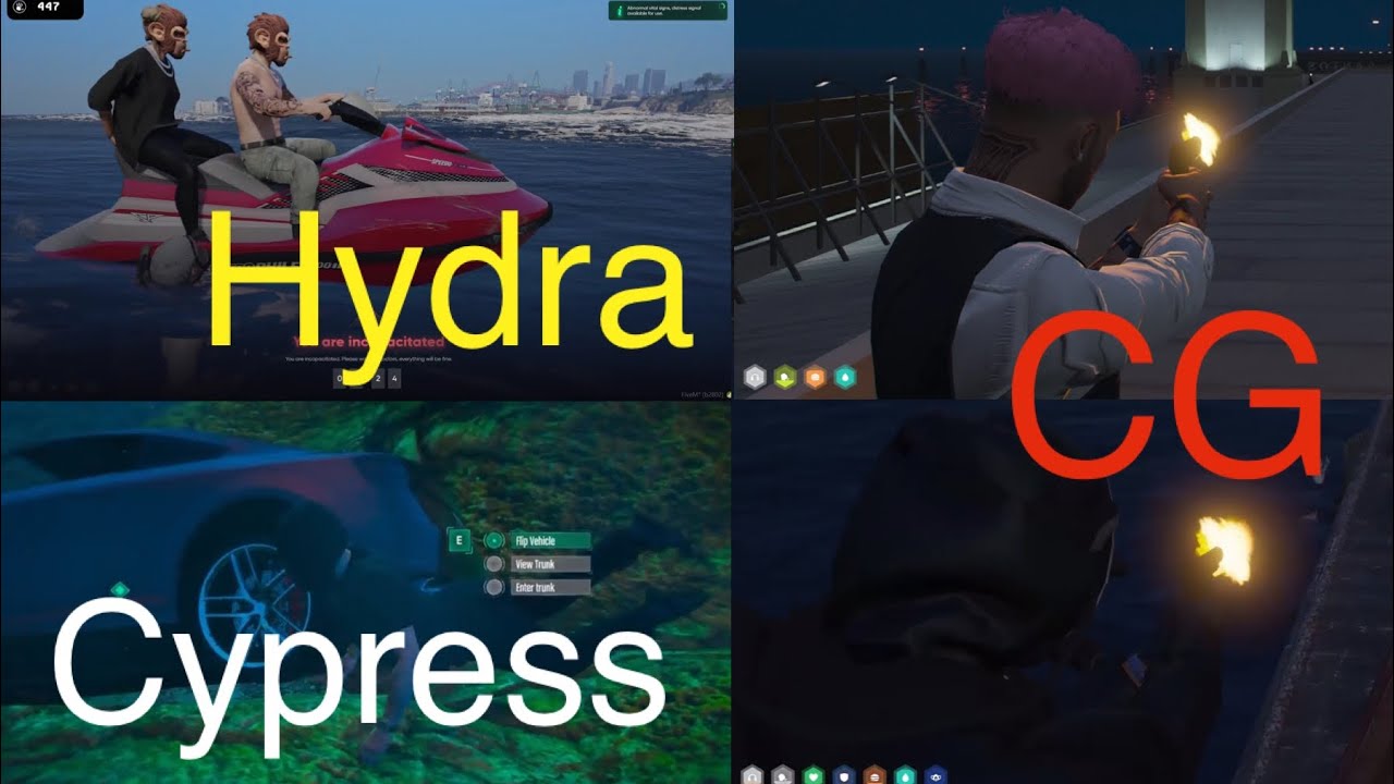 5 Gangs fight over UNDERWATER Fentanyl Car (CG, Hydra, Cypress, Hades ...