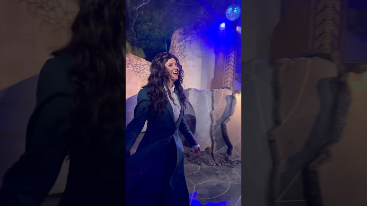 Agatha Harkness Throwing Shade at Hades at Disneys Oogie Boogie Bash ...