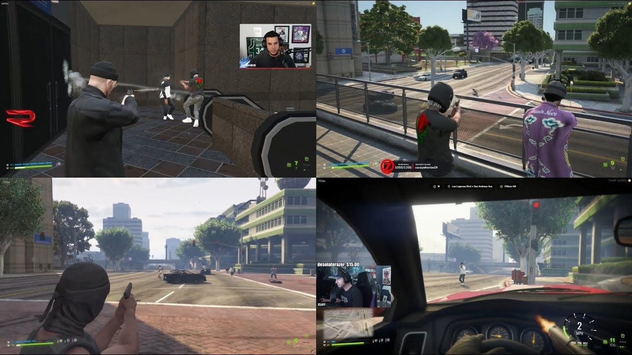 CG vs Hades 5v5 Around Red Garage (Multi POV) | Prodigy 2.0 GTA RP – Hades game videos