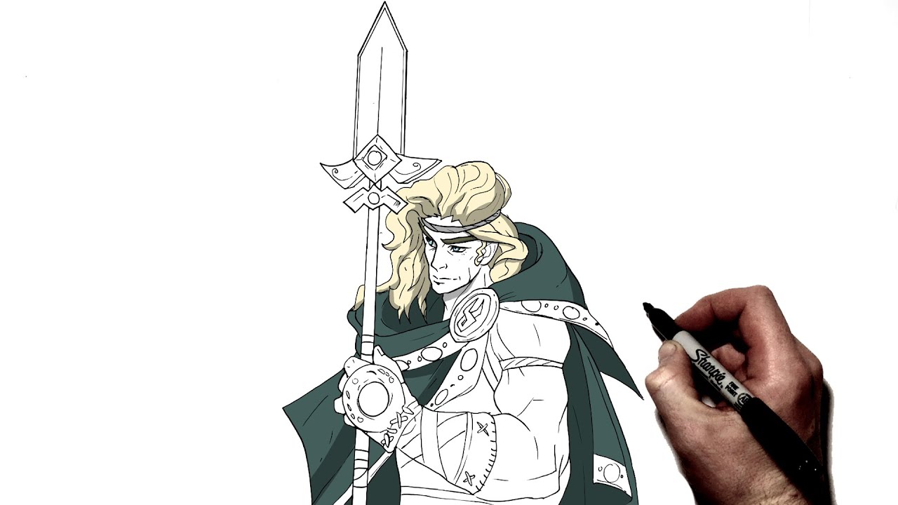 How To Draw Achilles | Step By Step | Hades - Hades game videos