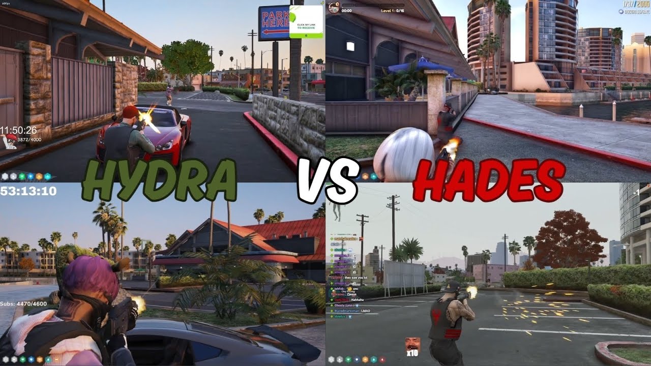 Hydra vs Hades At Vespucci (Multi POV) | NoPixel 4.0 GTA RP – Hades game videos
